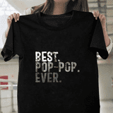 Best Pop Pop Ever Grandpa Retro Vintage Family Father Gift Unisex T ...