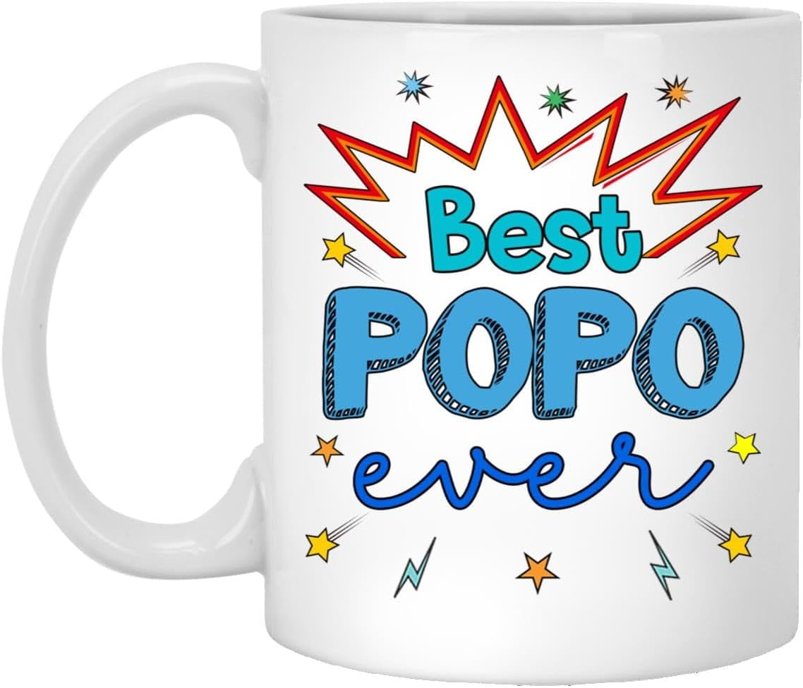Best Popo Ever Mug, Popo Coffe Mug, Birthday Gifts For Popo, Men ...