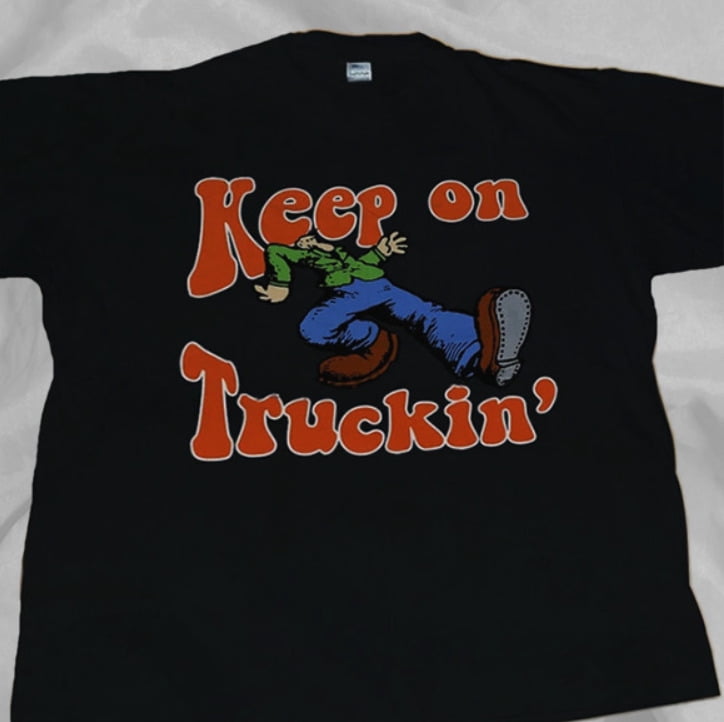 Best Popular Mr Natural Struttin Military Green Keep On Truckin Shirt ...