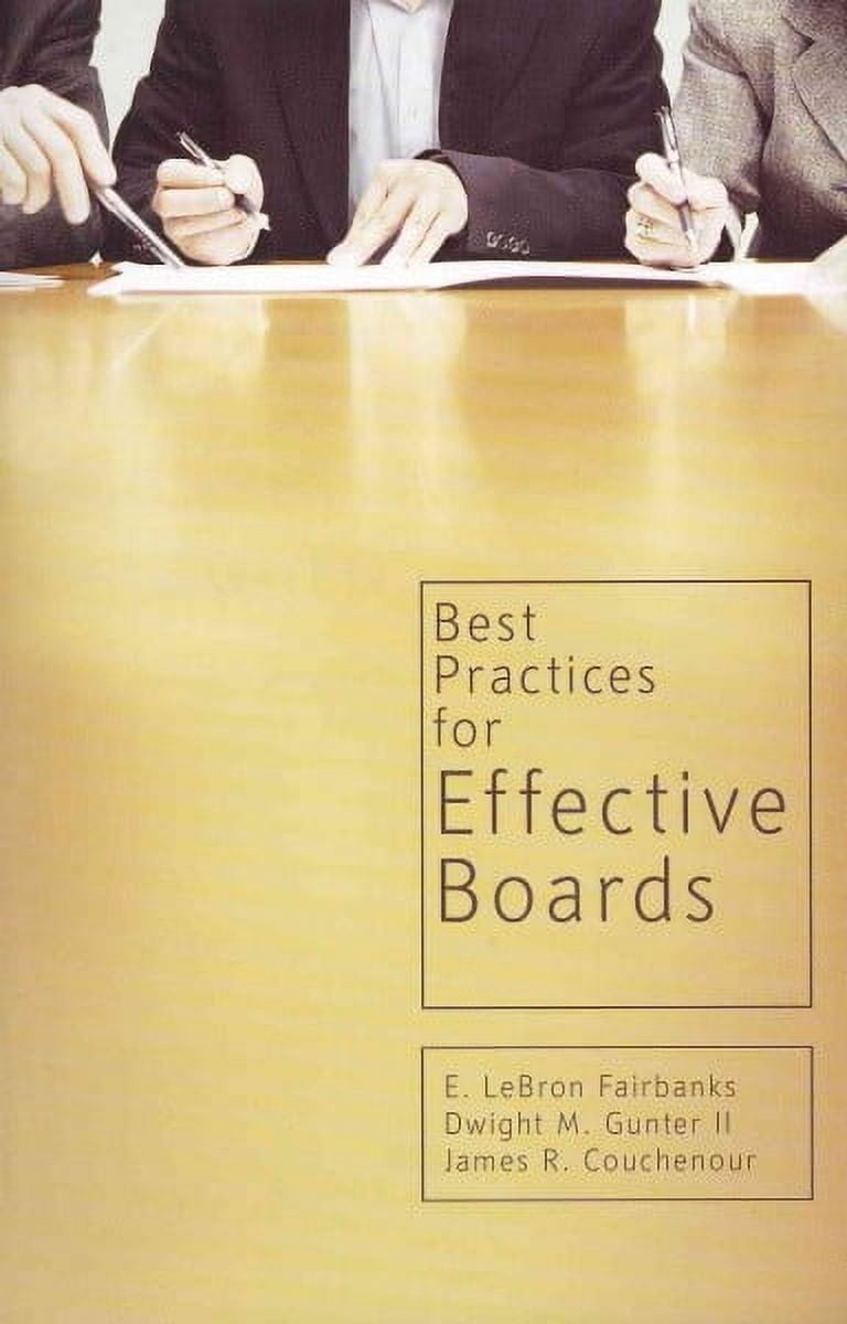 Best Practices for Effective Boards (Paperback) - Walmart Business Supplies