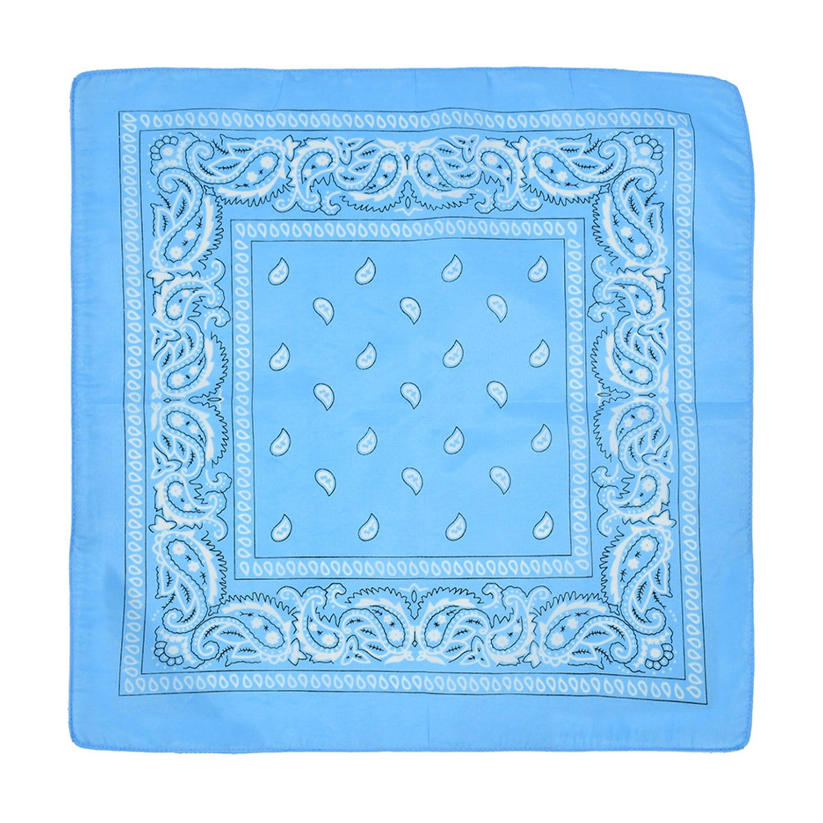 Best Price！1 Pcs Multicolor Bandanas Paisley Print Bandana Retro Cowboy ...