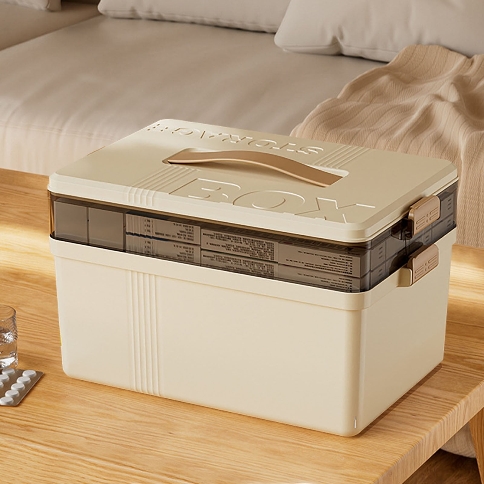 Best Price！Multilayer Storage Box Home Organizer With Clear ...