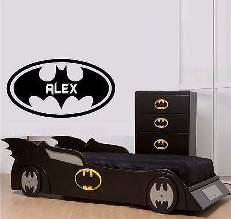 Best Priced Decals Batman with Custom Name Wall Decal - Walmart.com