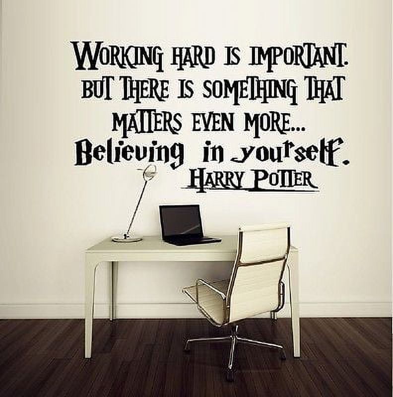 Best Priced Decals Working Hard is Important Harry Potter Wall or ...