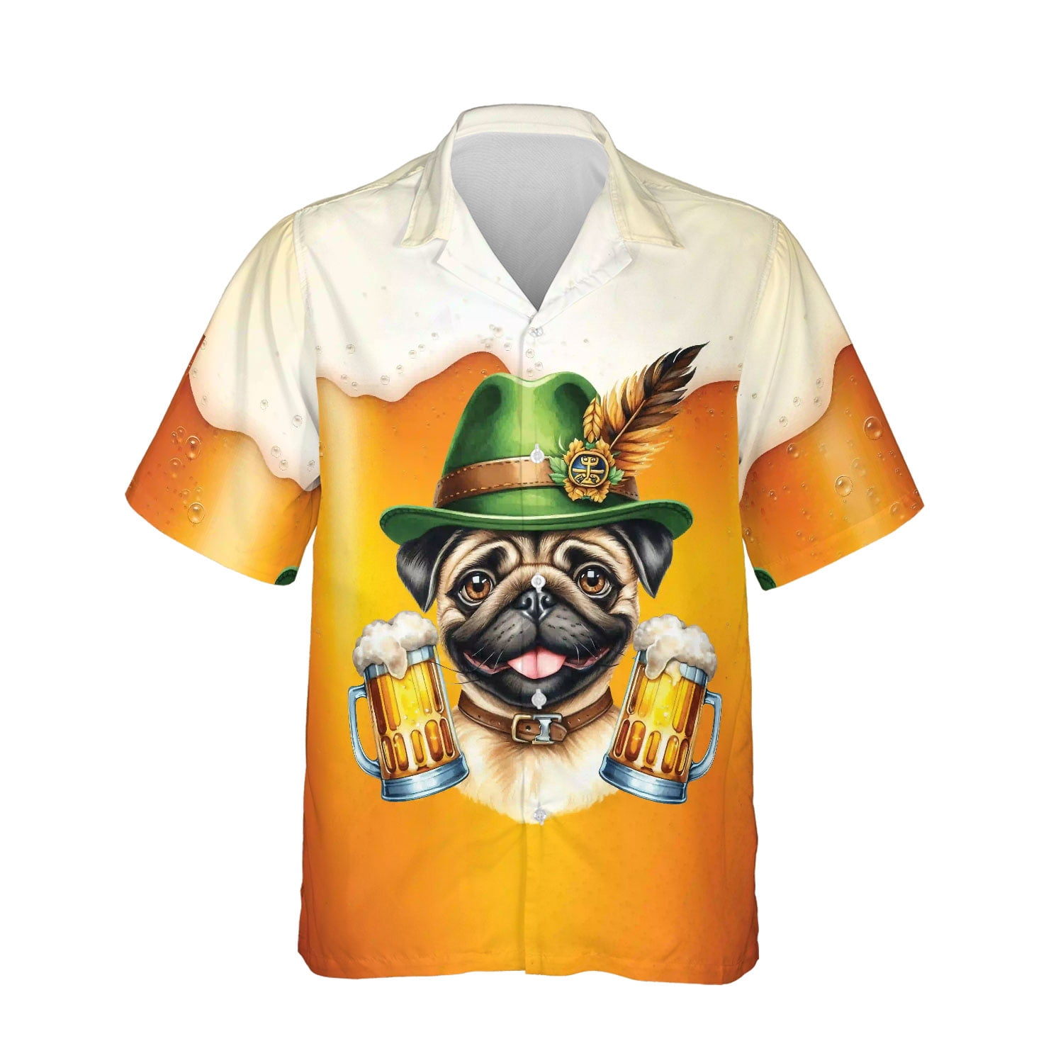 Best Pug Dad Proud Beer Lover Happy Oktoberfest Hawaiian Shirt ...