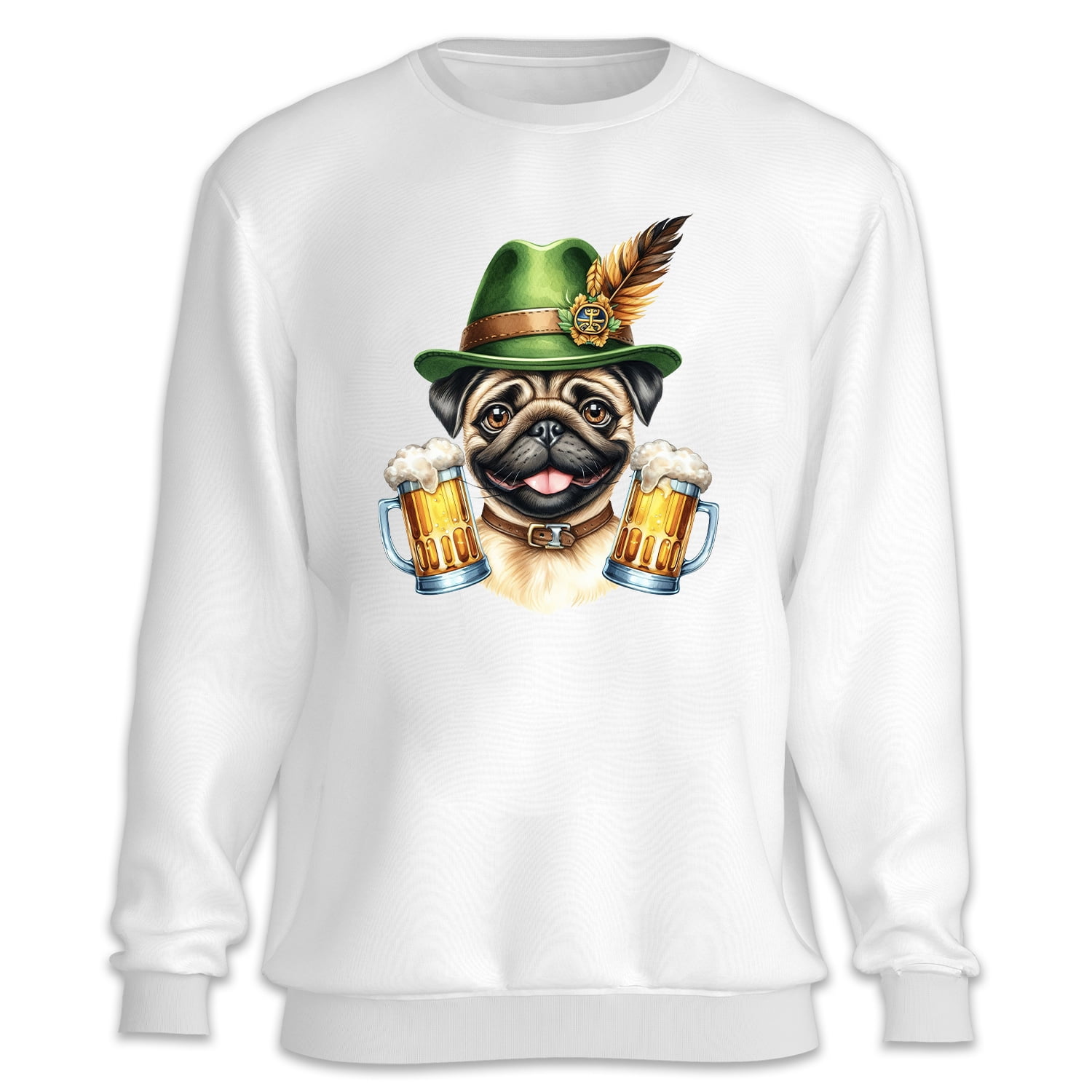 Best Pug Dad Proud Beer Lover Happy Oktoberfest Sweatshirt Unisex Merch ...