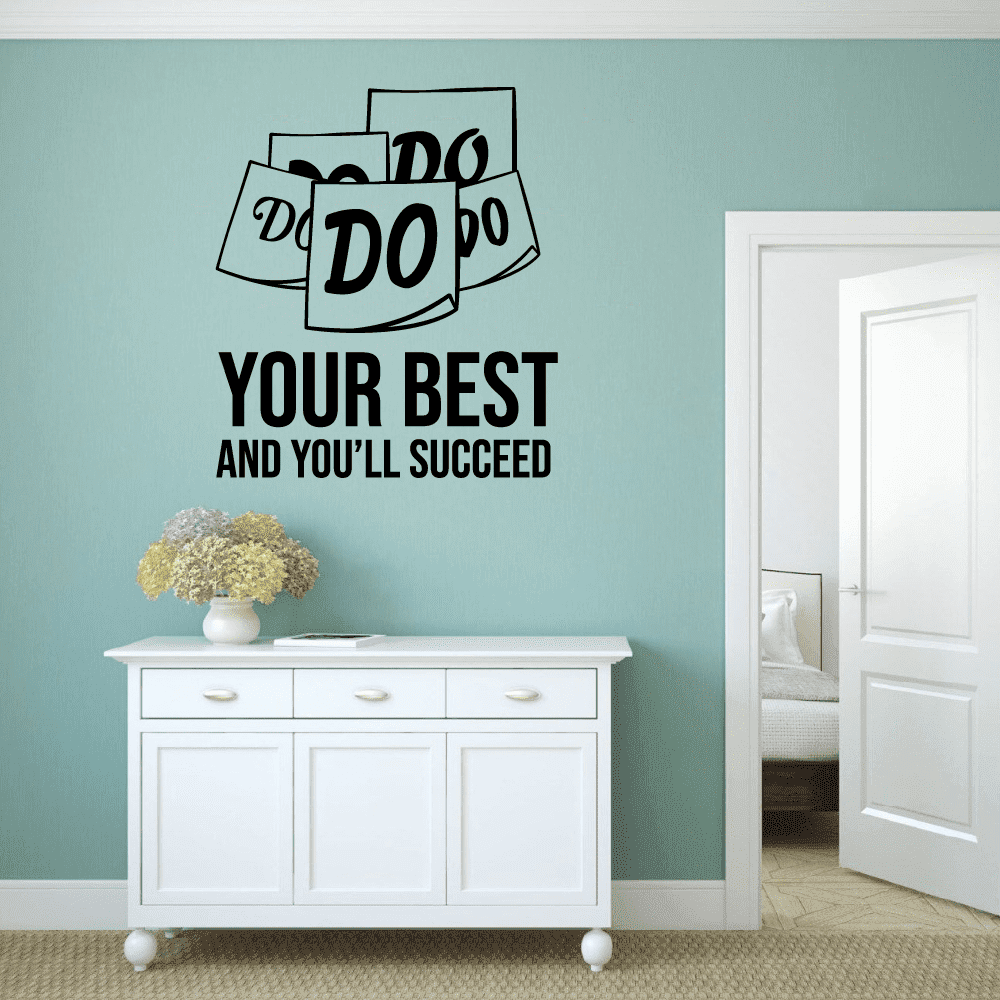 Do Your Best Quote Classroom Wall Decal Stickers Education Educational ...