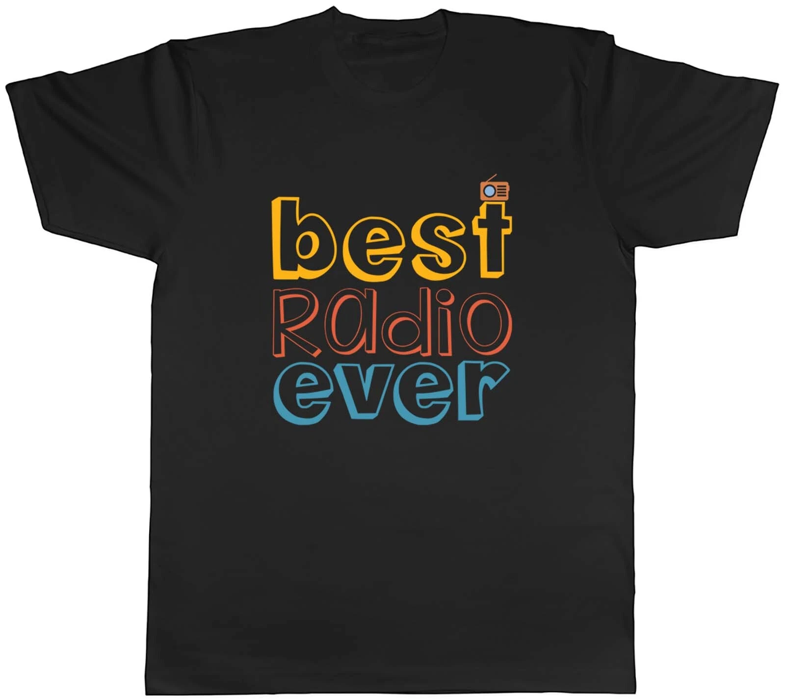Best Radio Ever Retro Radio Icon Funny Music Lover Unisex T-Shirt, S ...