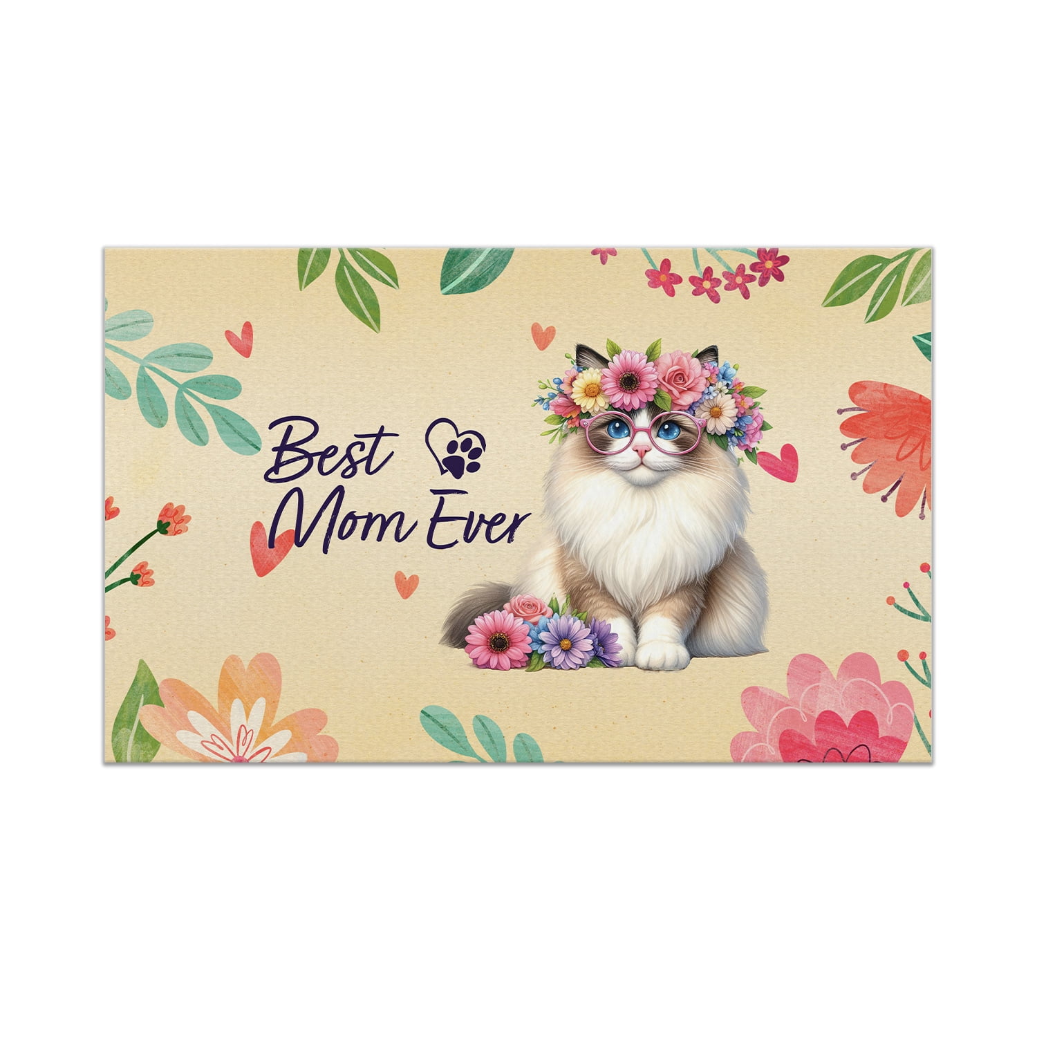 Best Ragdoll Mom Ever Happy Mother's Day Doormat Cat Lover Kitten Owner ...