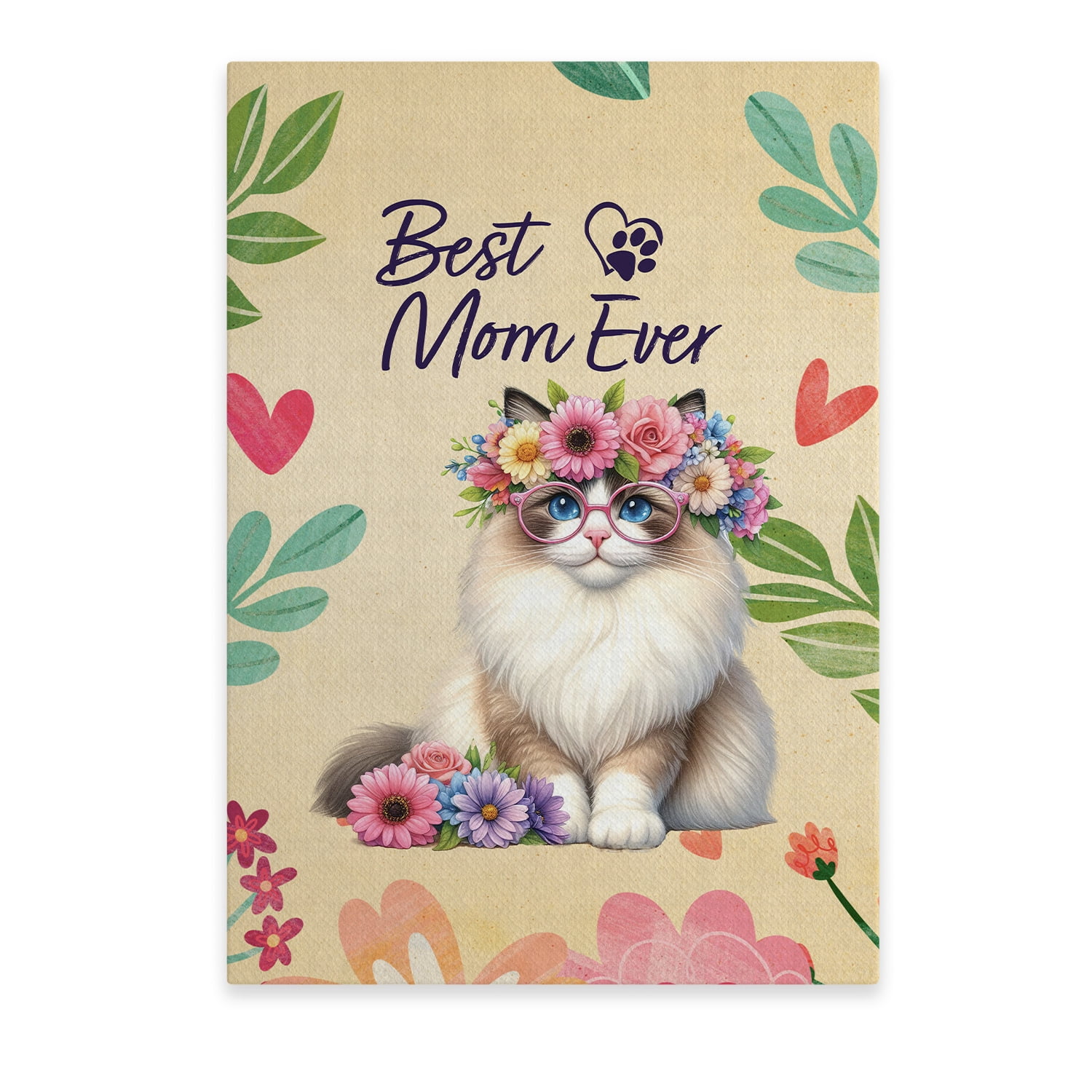 Best Ragdoll Mom Ever Happy Mother's Day Vertical Matte Canvas Poster ...