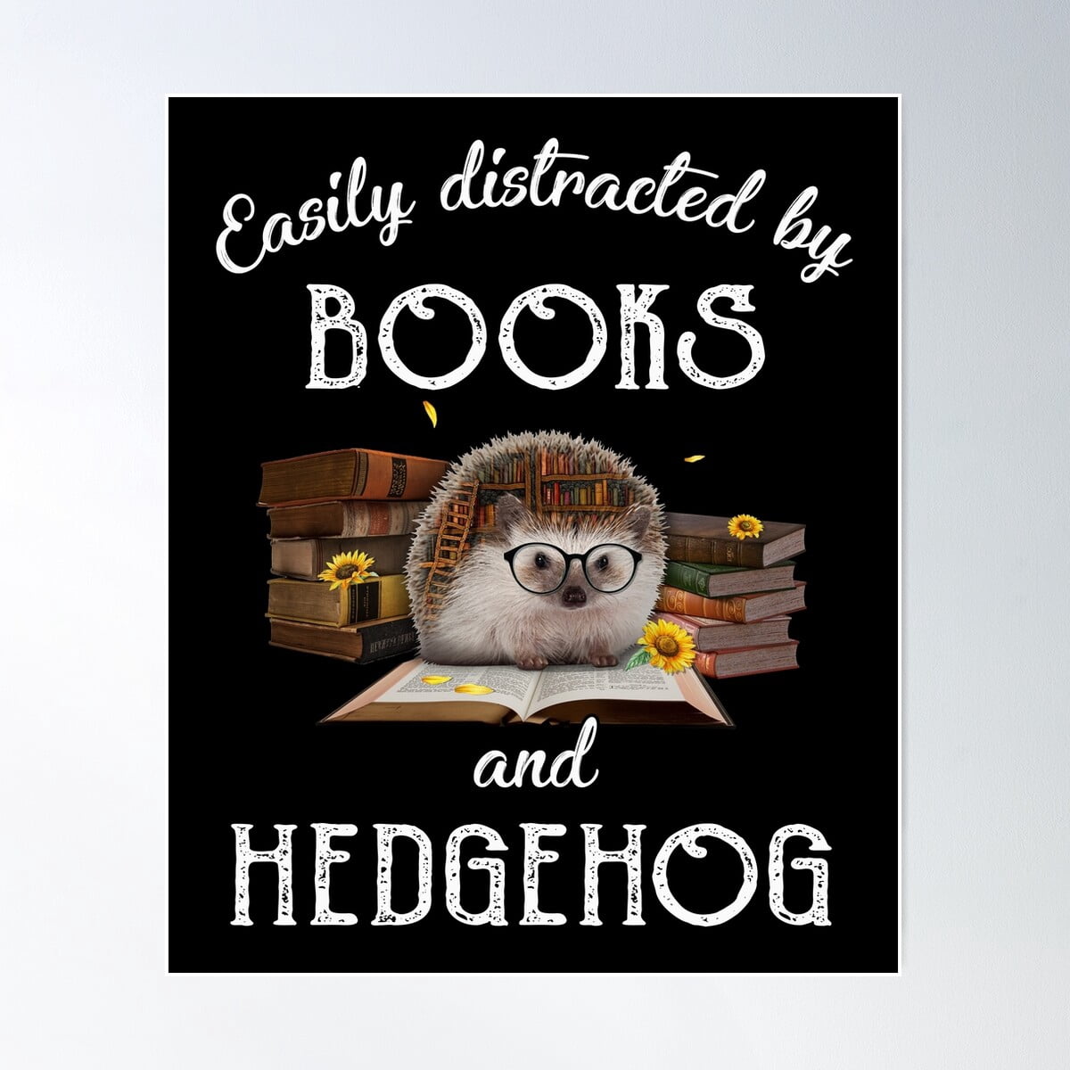 Best Reading Books Hedgehog Librarian Pet Lover Teacher School Life ...