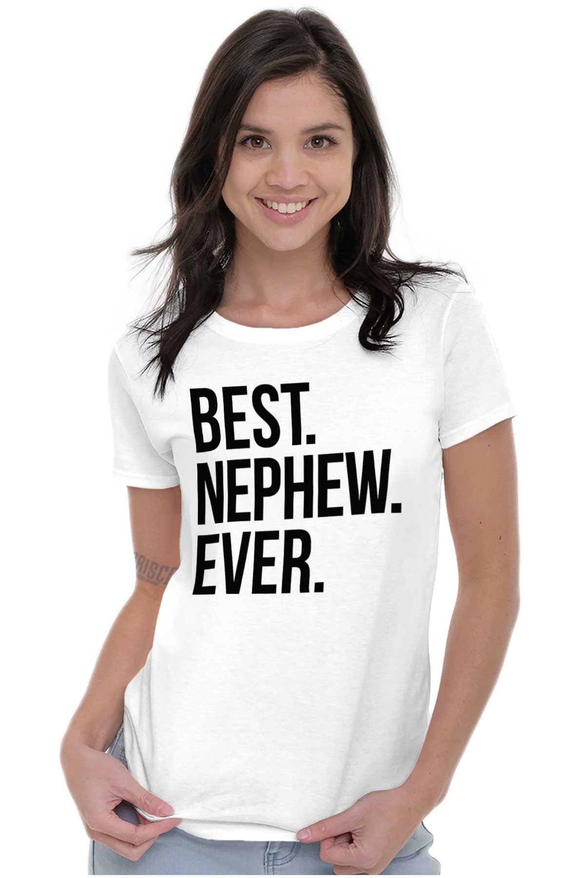 Best Nephew Ever Family Aunt Uncle Women's T Shirt Ladies Tee Brisco ...