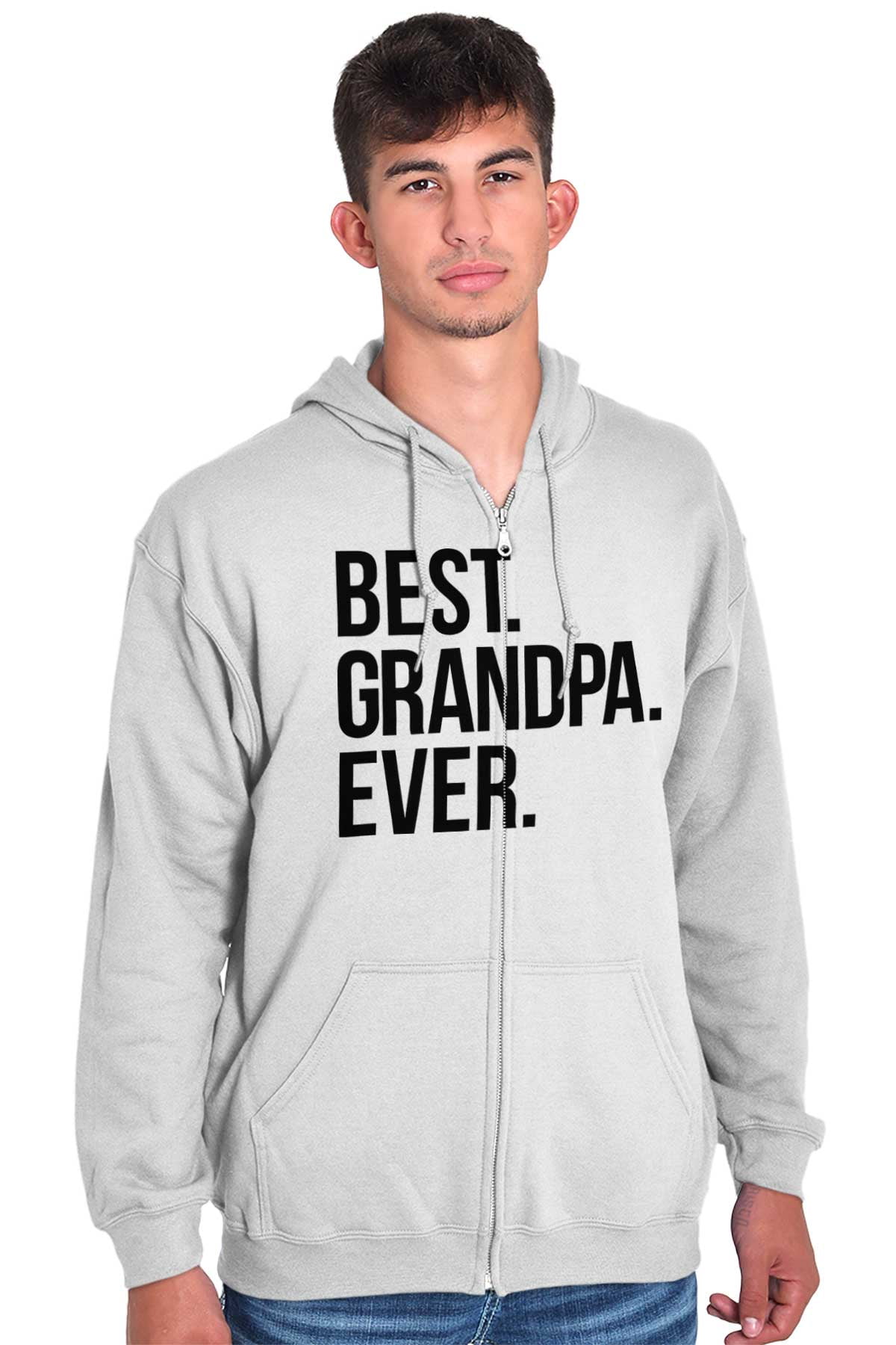 Best Relative Ever Zip Up Hooded Sweatshirts For Men Best Garndpa Ever ...