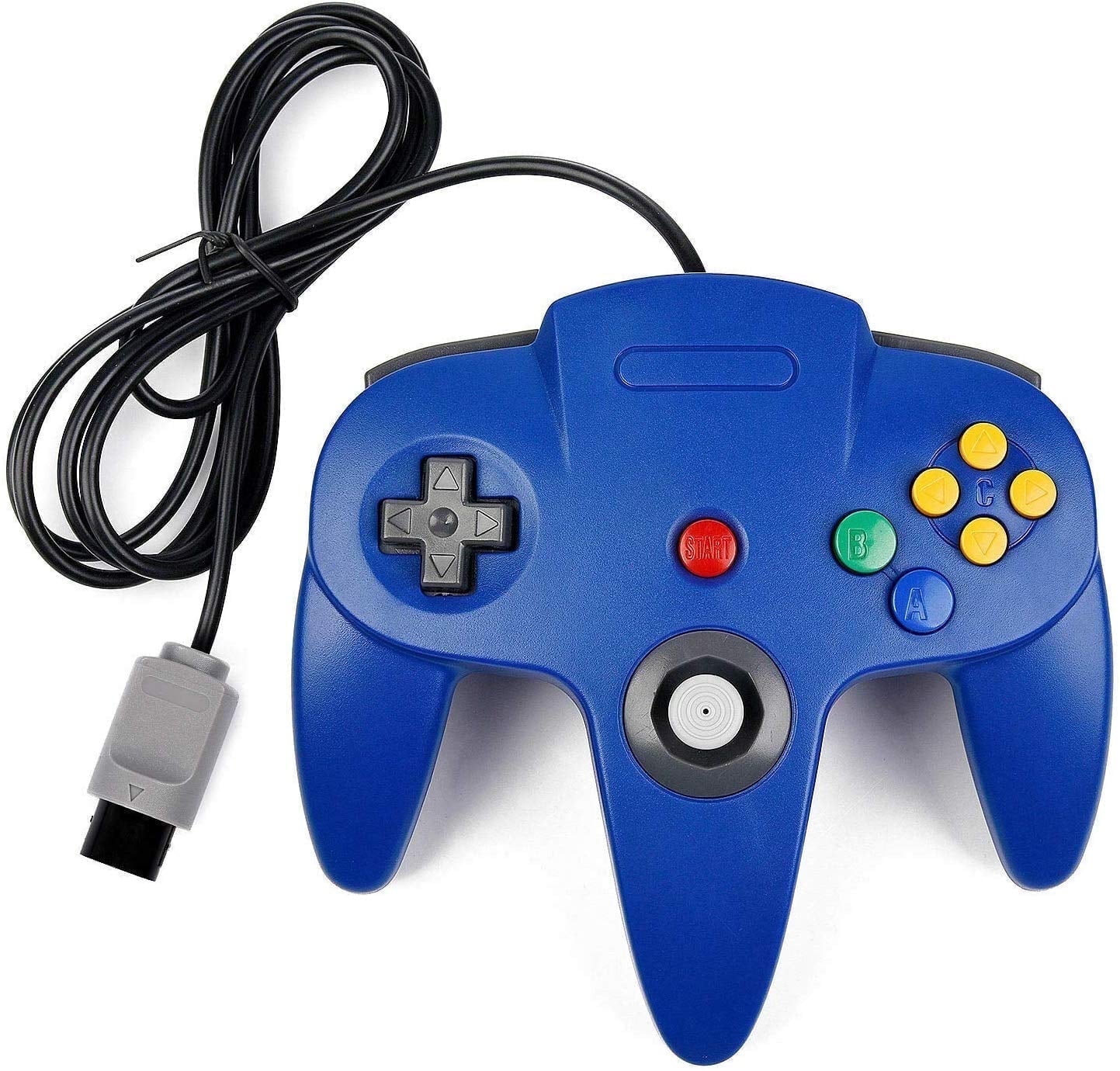 Best Retro Games Classic N64 Wired Controller Blue - Walmart.com