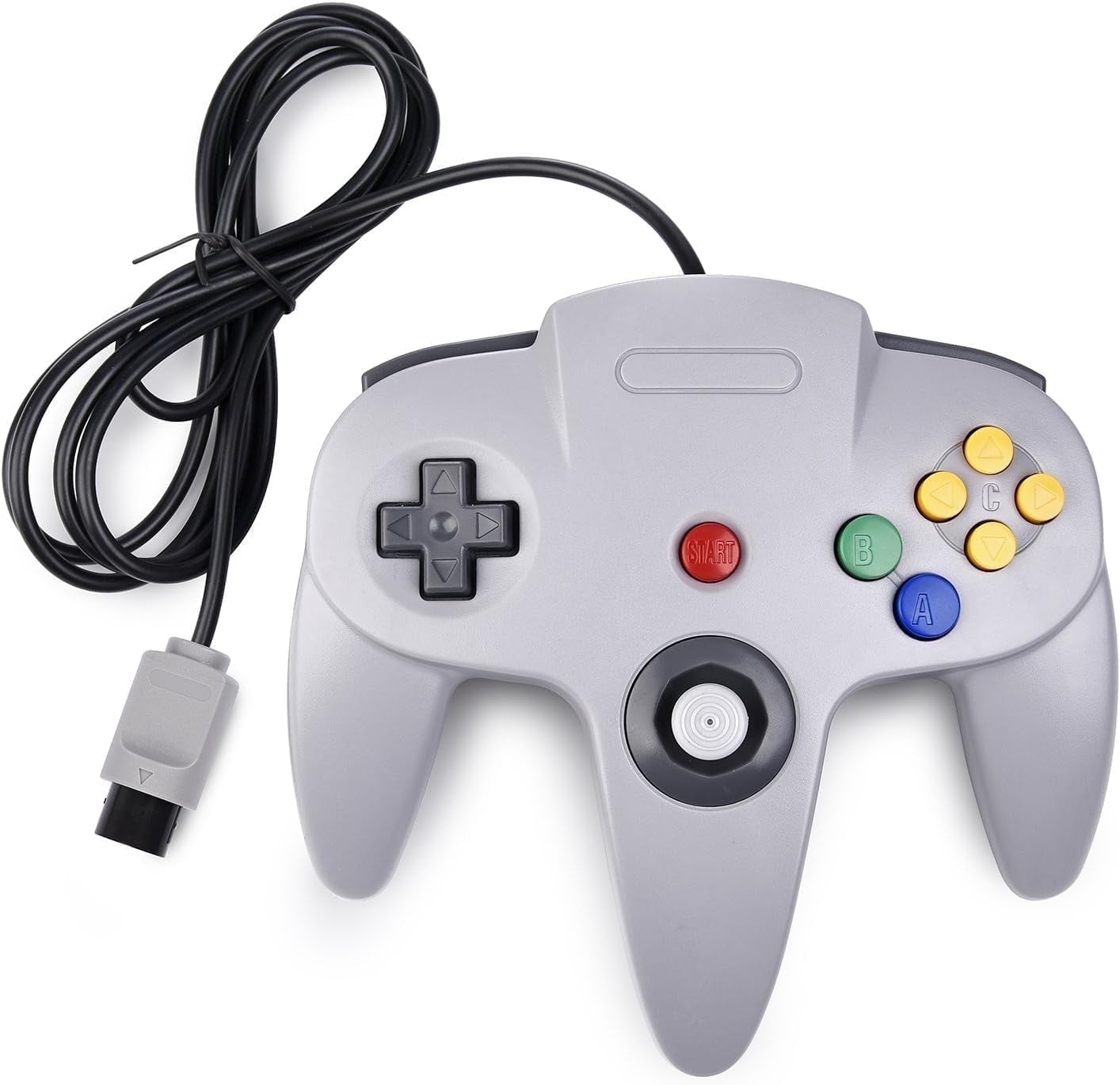 Best Retro Games Classic N64 Wired Controller Gray - Walmart.com