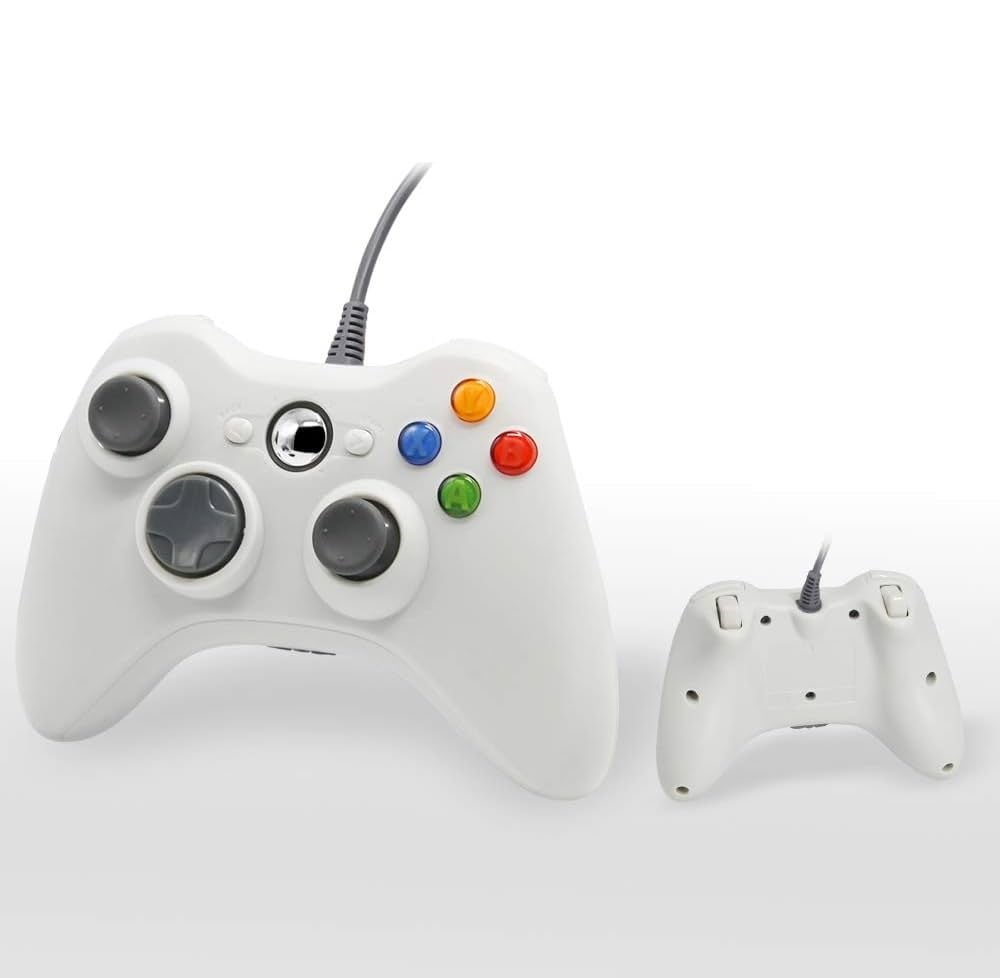Best Retro Games Xbox 360 Wired Joysticks Video Game Controller, White ...