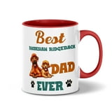 Best Rhodesian Ridgeback Dad Ever Happy Father's Day 11oz Accent Two ...