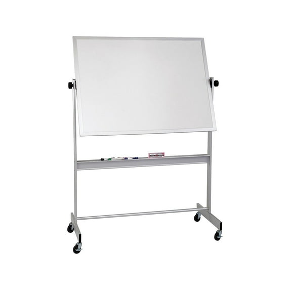 Best-Rite Deluxe Porcelain Dry-Erase Whiteboard Anodized Aluminum Frame ...