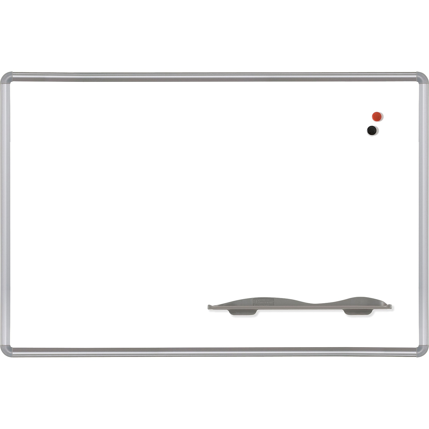 Best-Rite Porcelain Dry-Erase Whiteboard Anodized Aluminum Frame 4' x 3 ...
