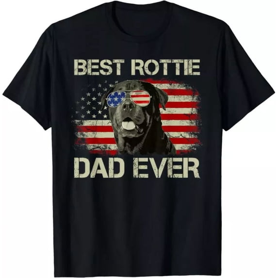 Best Rottie Dad Ever Rottweiler American Flag - Walmart.com