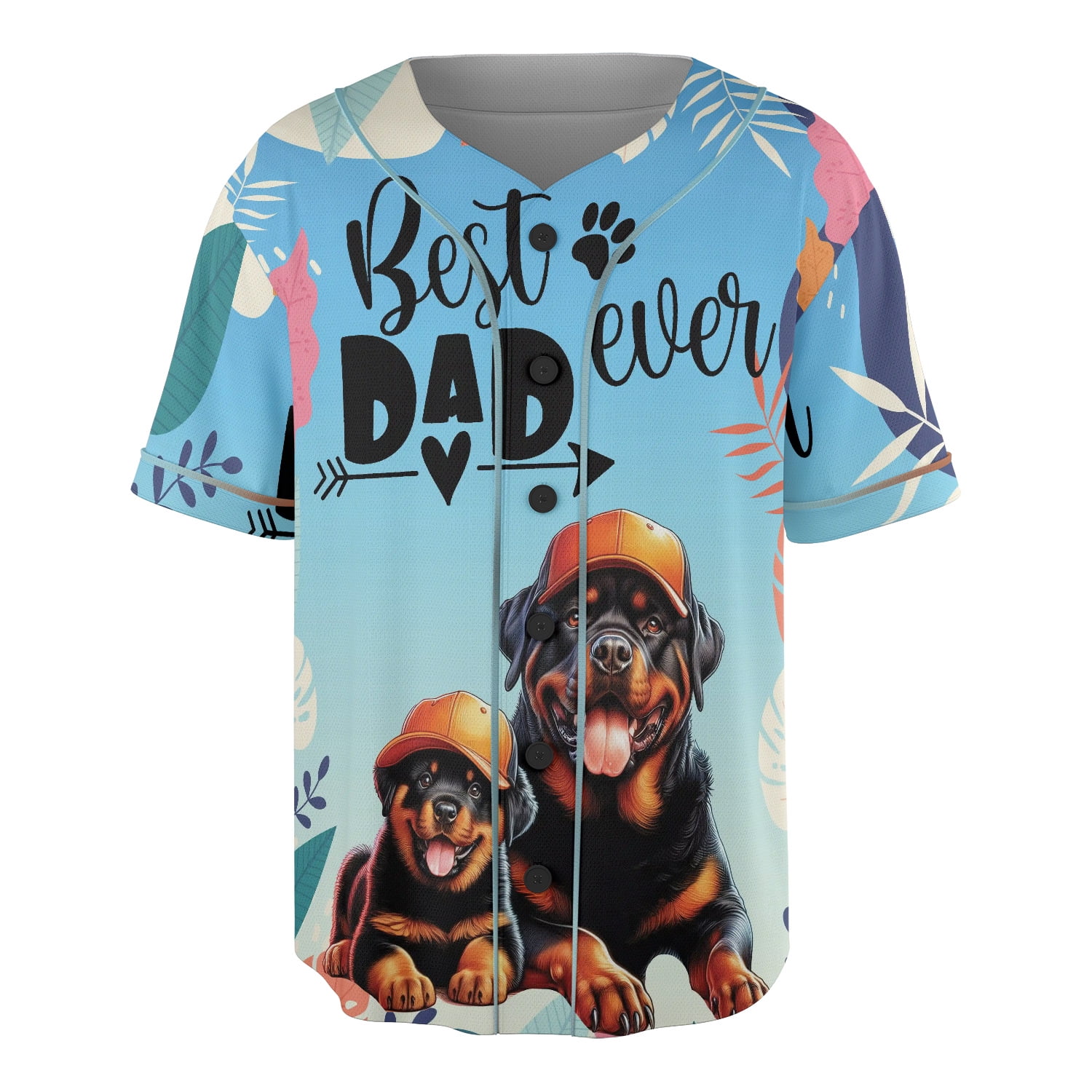 Best Rottweiler Dad Ever Happy Father's Day All Over Print 3D Baseball ...