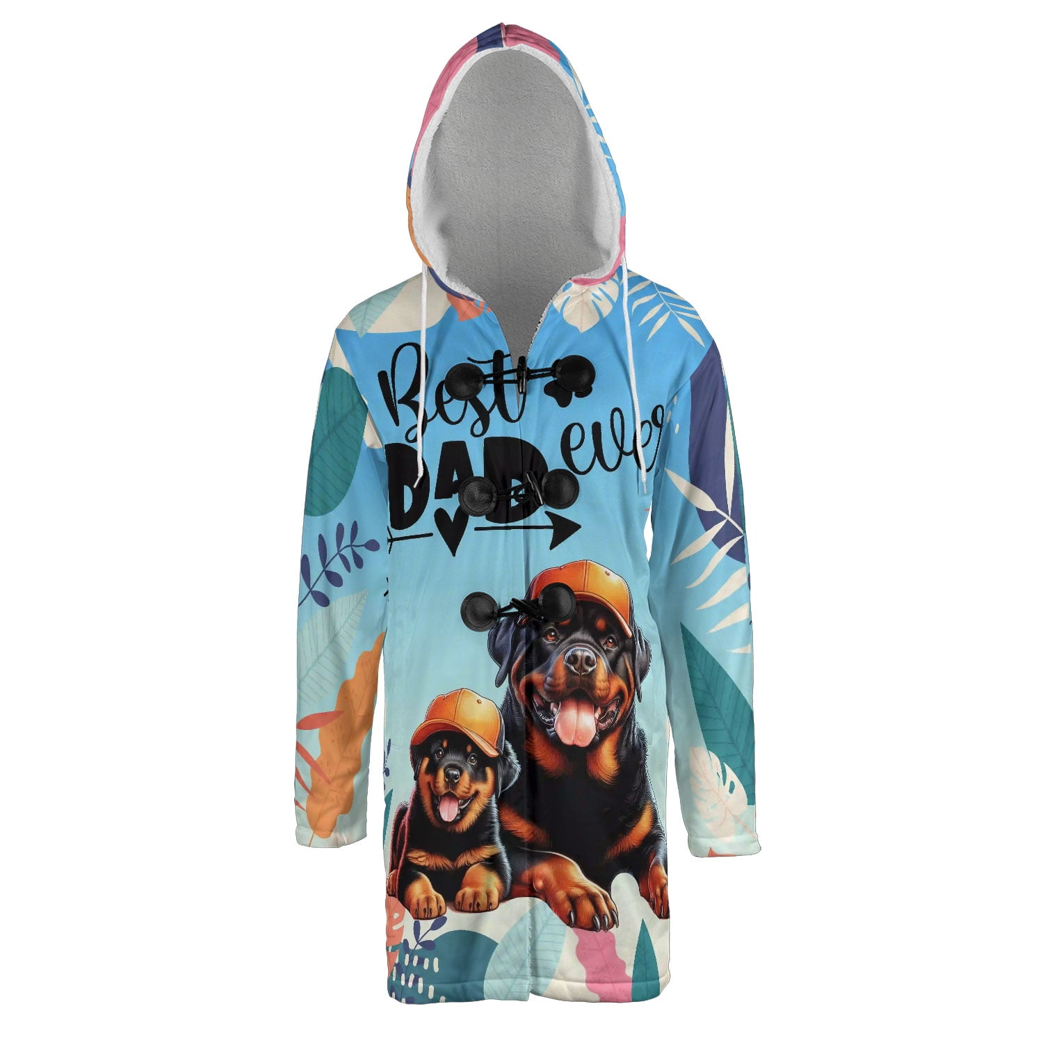 Best Rottweiler Dad Ever Happy Father's Day All Over Print 3D Hooded ...