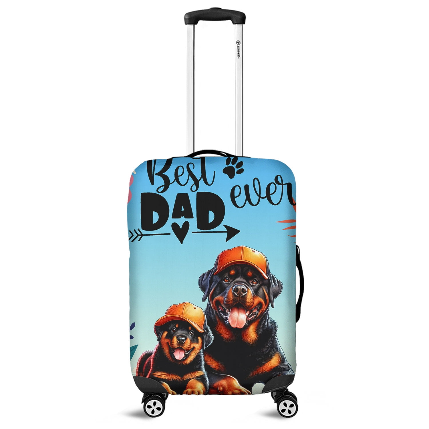 Best Rottweiler Dad Ever Happy Father's Day Travel Luggage Cover Rottie ...