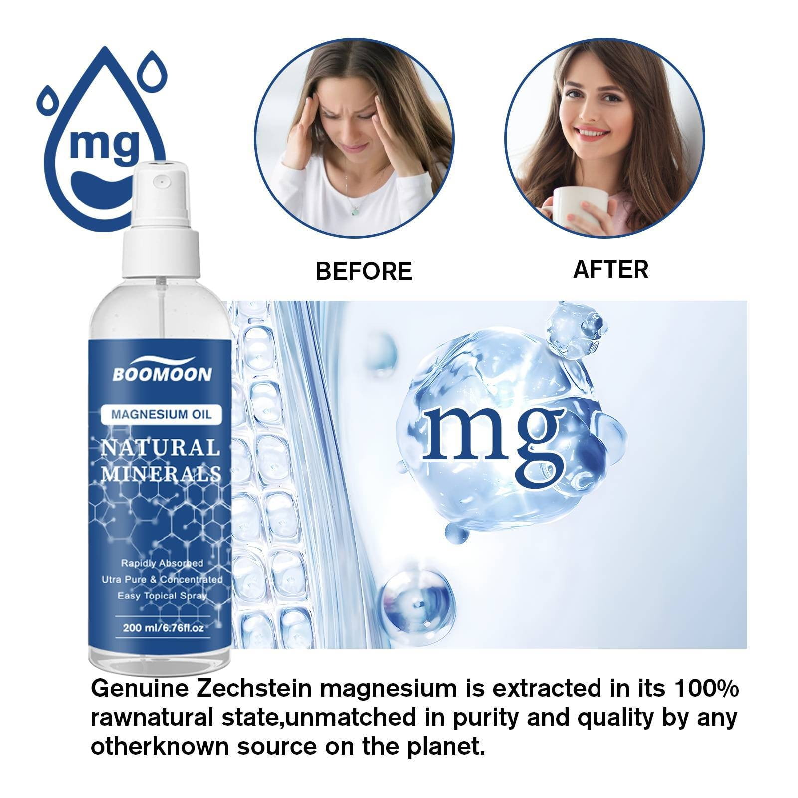 Best Sale! Magnesium Oil Spray - 100% Pure Magnesium Oil Spray Organic ...