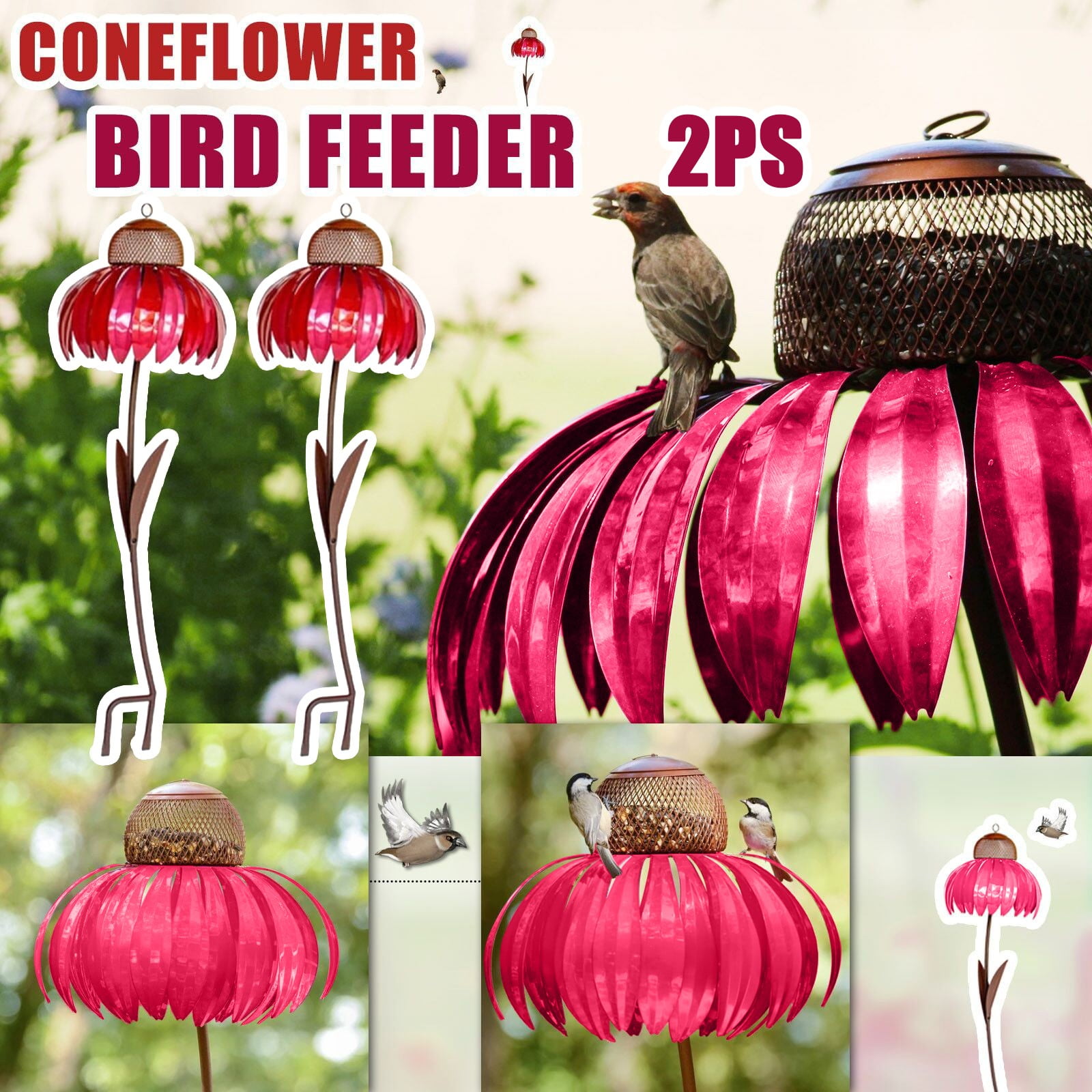 Best Sales! Bird Feeders for Outdoors Hanging, Hanging Bird Feeder, Sensation Coneflower Bird ...