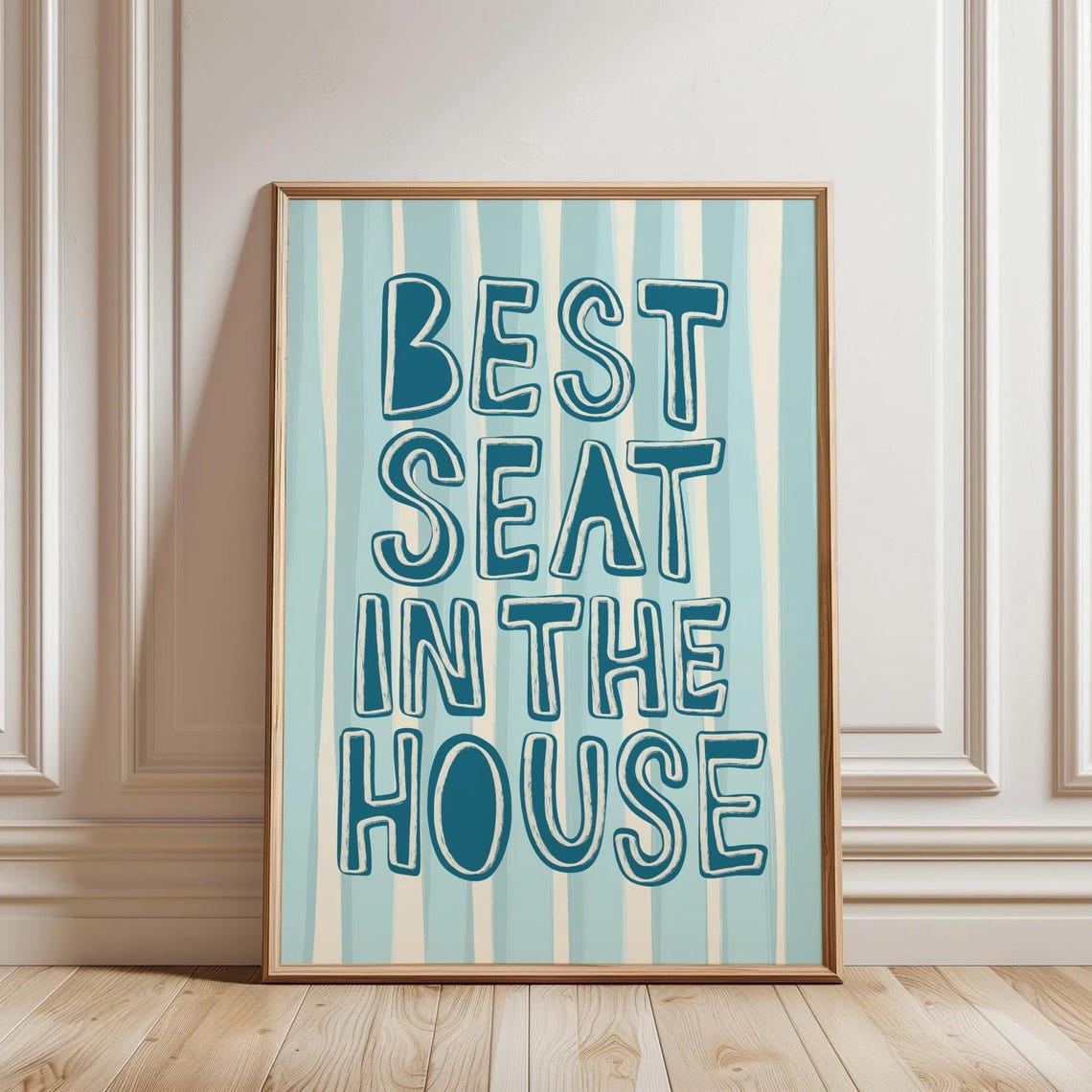 Best Seat in House Funny Bathroom Bold Typography Cheeky Decor Guest ...
