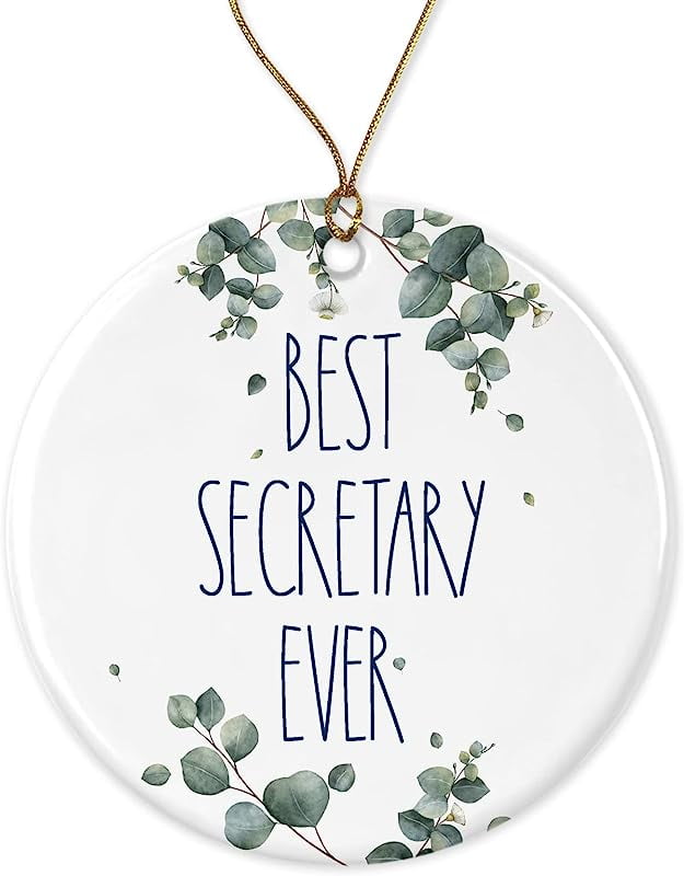 Best Secretary Ever Ornament, Appreciation Gift for Office Assistant ...