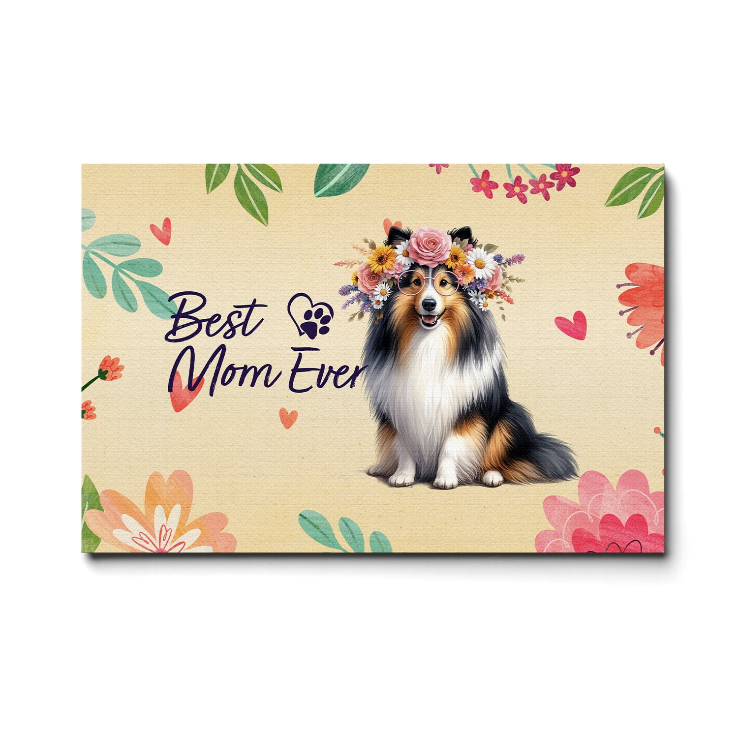 Best Shetland Sheepdog Mom Ever Happy Mother's Day Horizontal Matte ...