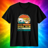 Best Shiba Inu Dad Ever Funny Dog Sunglasses Retro Pet Parent Canine ...