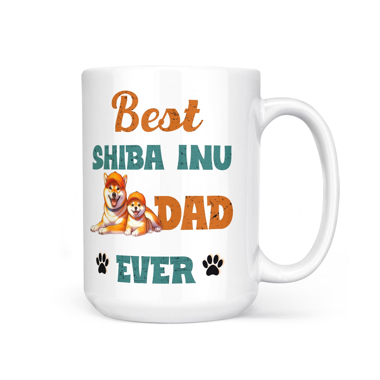 Best Shiba Inu Dad Ever Happy Father's Day Mug Shibas Dog Lovers Gifts ...