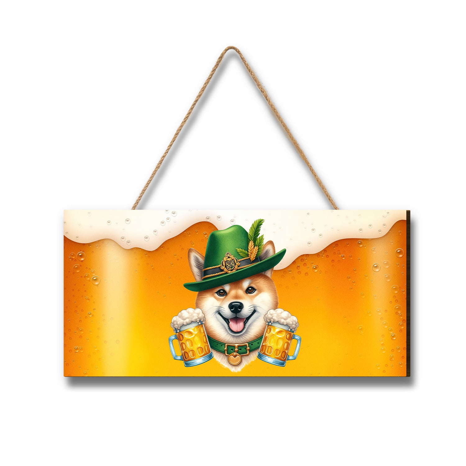 Best Shiba Inu Dad Proud Beer Lover Happy Oktoberfest Landscape Wood ...