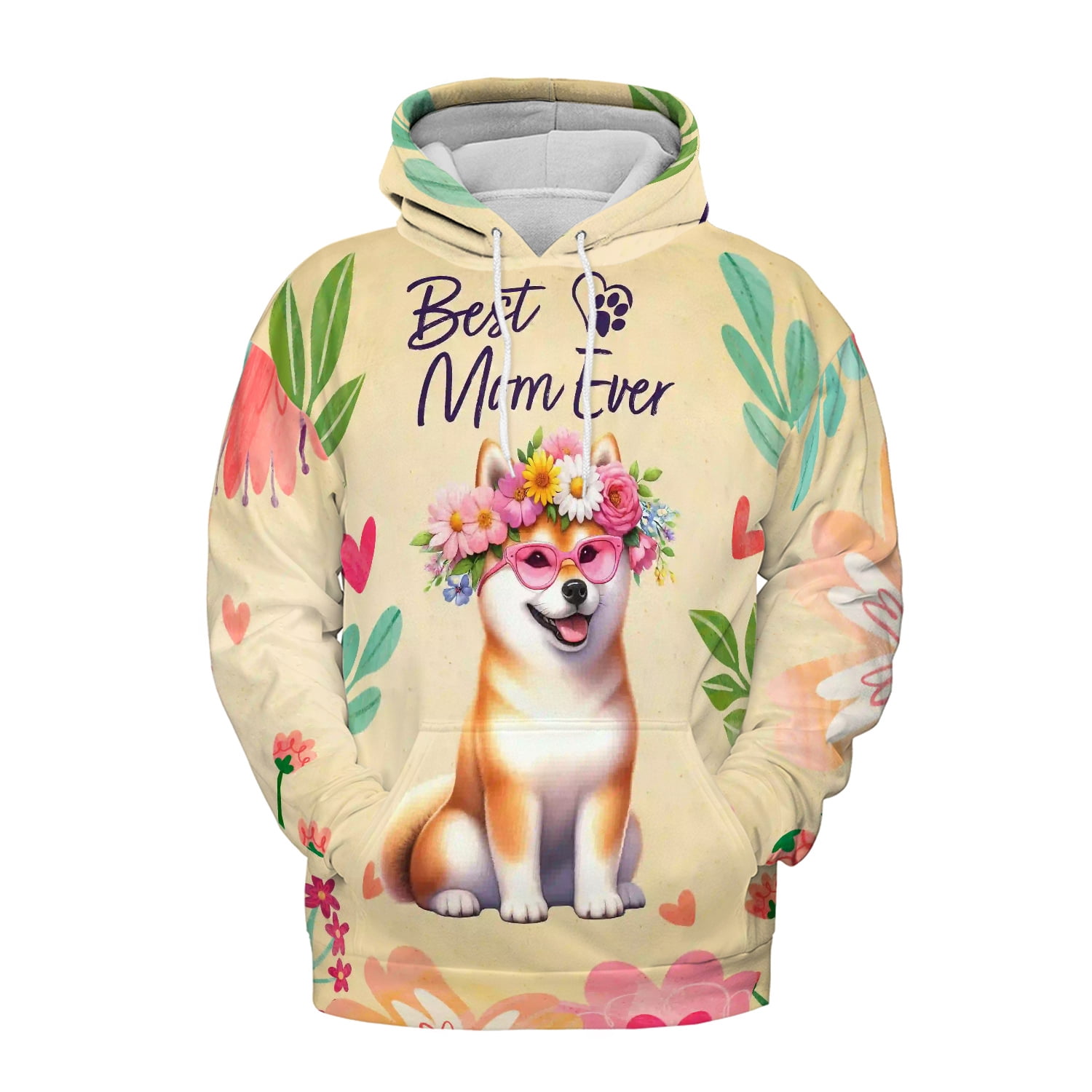 Best Shiba Inu Mom Ever Happy Mother's Day All Over Print 3D Hoodie ...