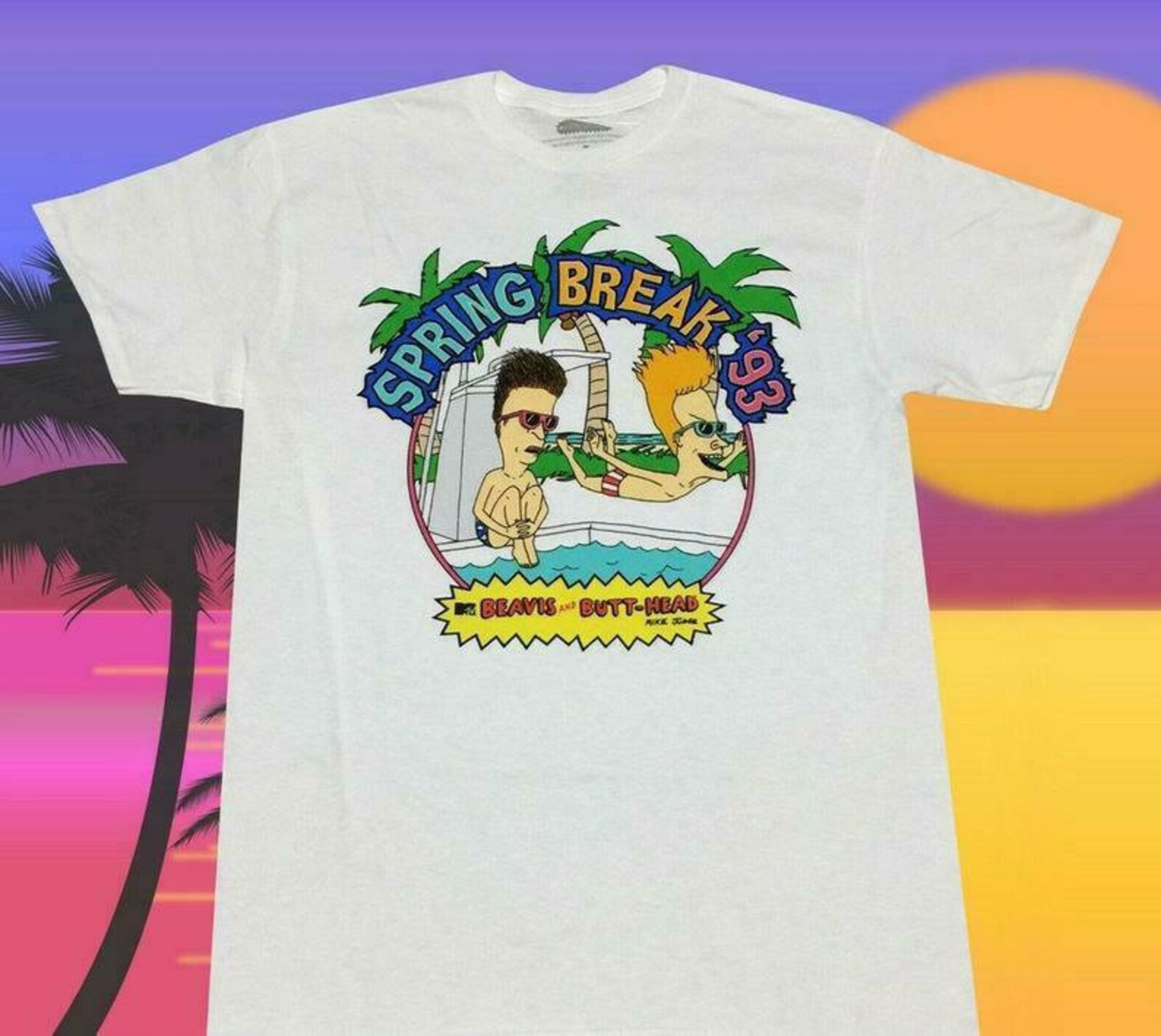Best Shirt Beavis And Butthead Spring Break 1993 Funny Tshirt Size Usa ...