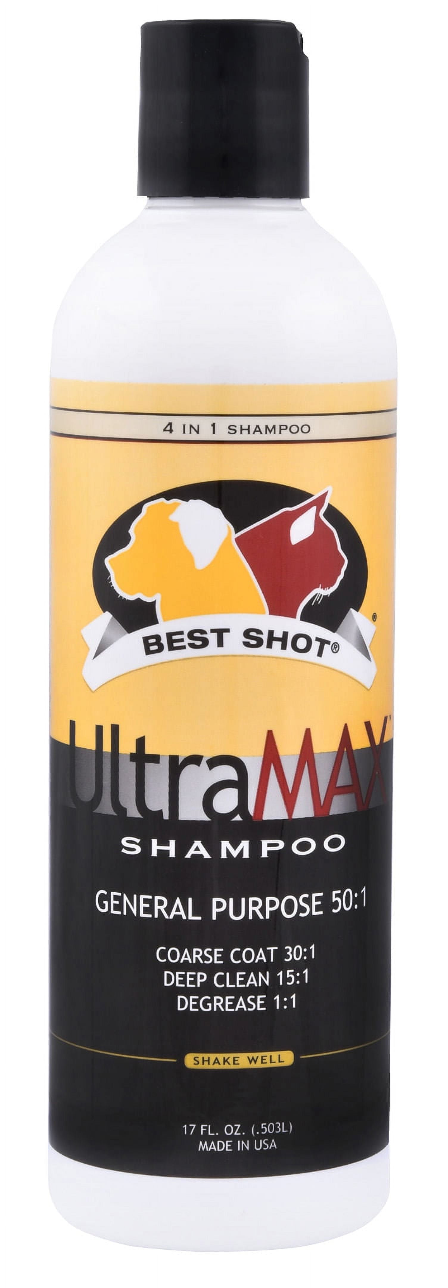 Best Shot Pet UltraMAX Pro 4-in-1 Shampoo, 17 oz (ZX8115 17) - Walmart.com