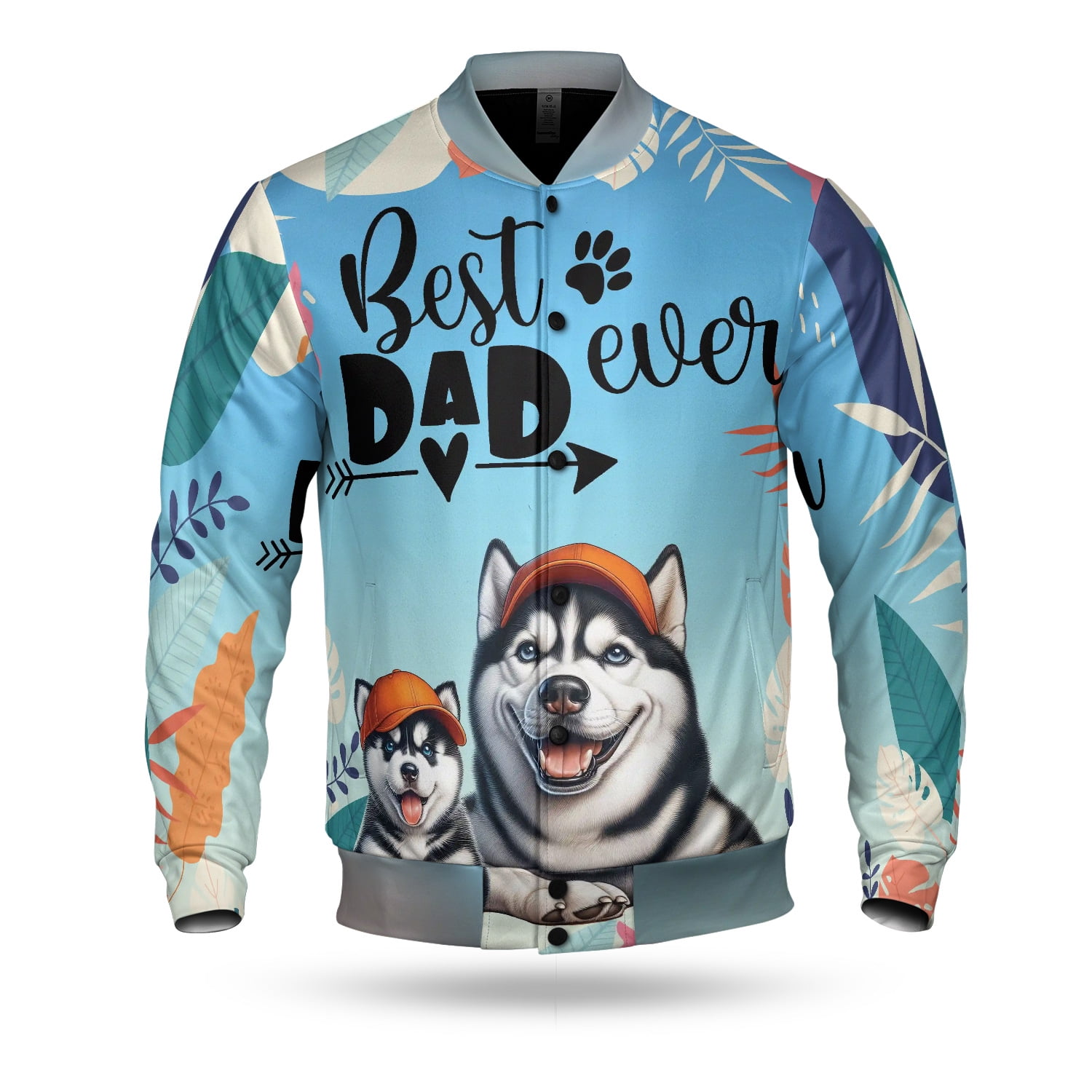 Best Siberian Husky Dad Ever Happy Father's Day All Over Print 3D ...