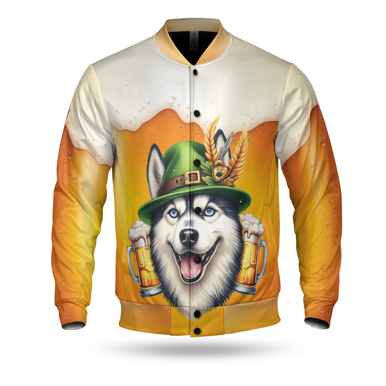 Best Siberian Husky Dad Proud Beer Lover Happy Oktoberfest All Over ...