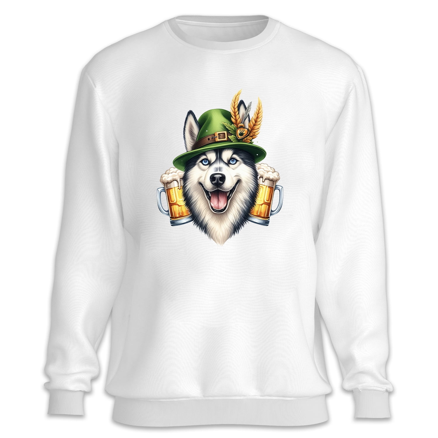 Best Siberian Husky Dad Proud Beer Lover Happy Oktoberfest Sweatshirt ...