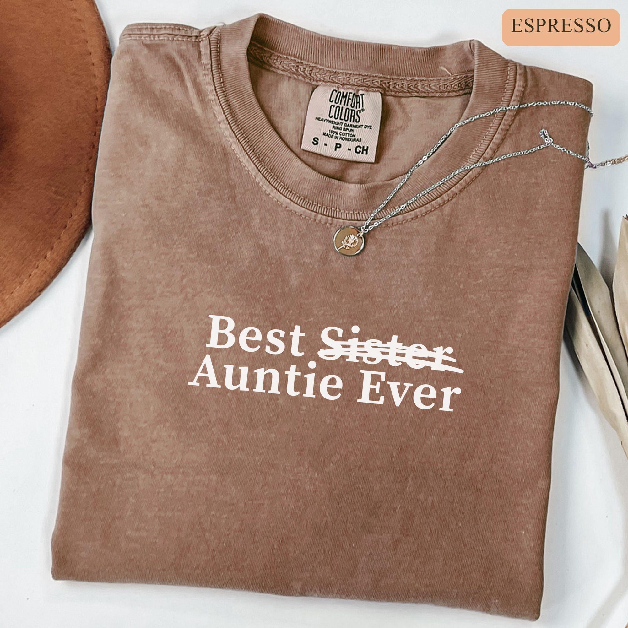 Best Sister Auntie Ever Shirt Sister Pregnancy Announcement Tee New ...