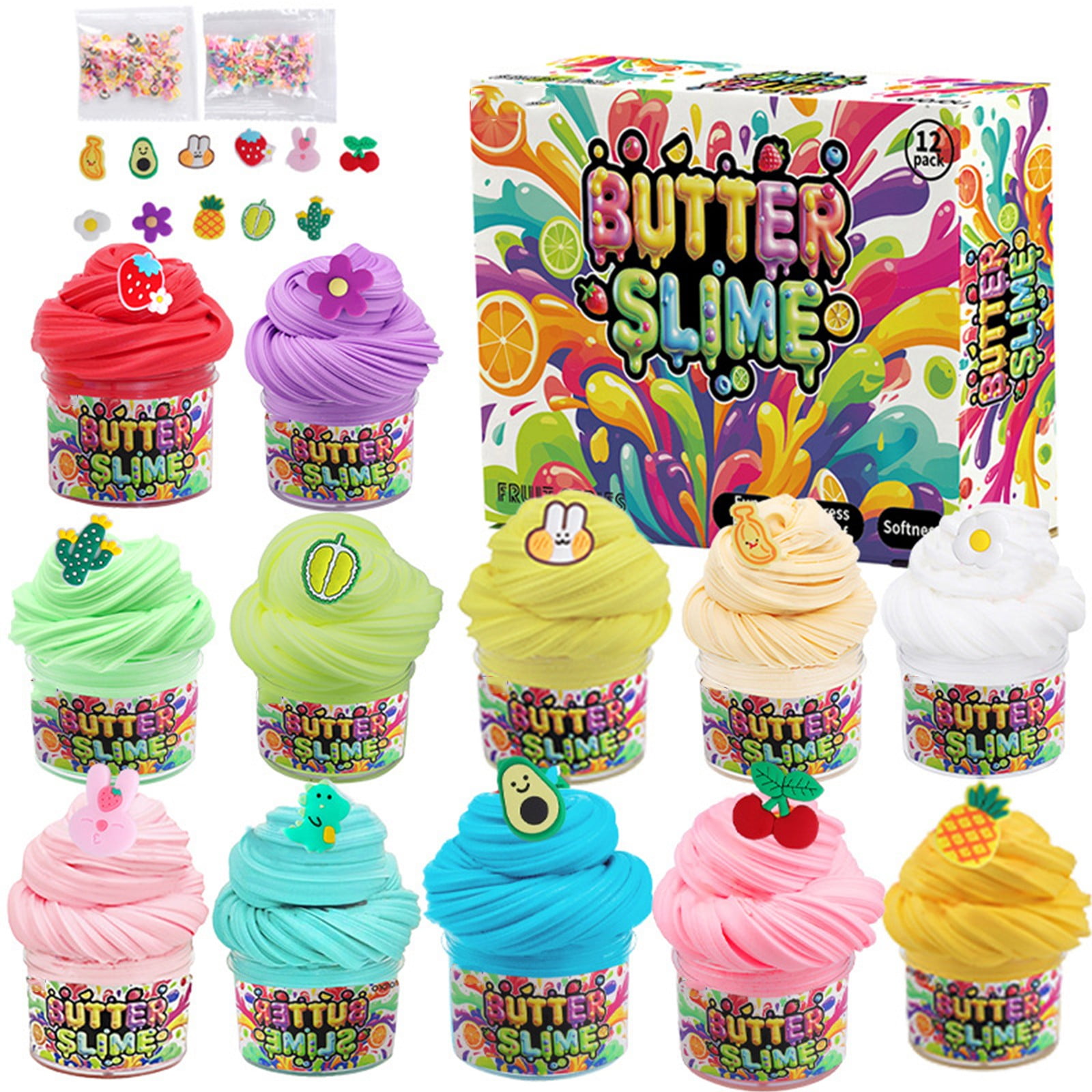 Best Slime 12 Pack - Butter Slime Kits, gui gui Slime Bulk, Creative ...