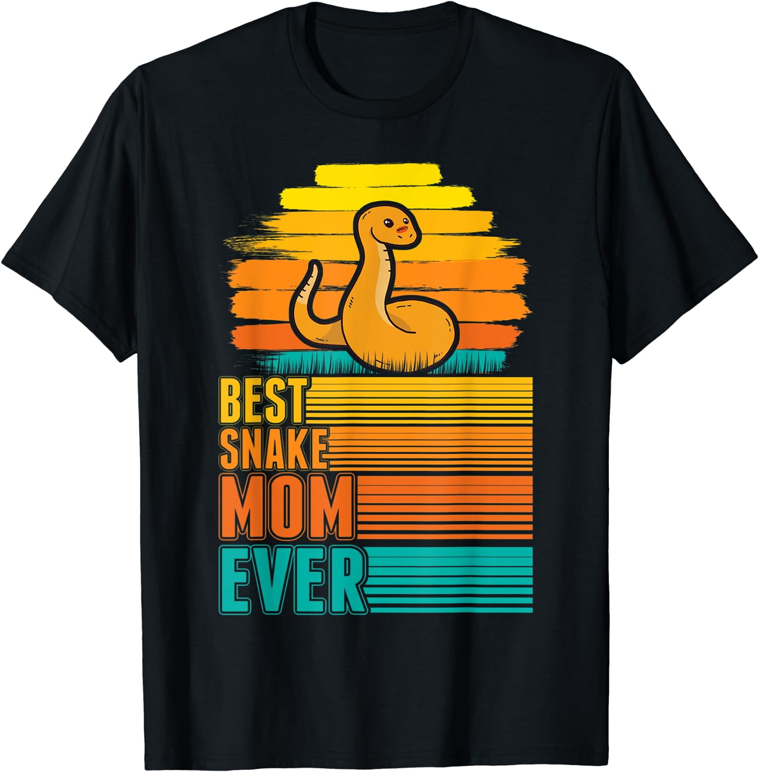 Best Snake Mom Ever Snake Girl T-Shirt Black - Walmart.com