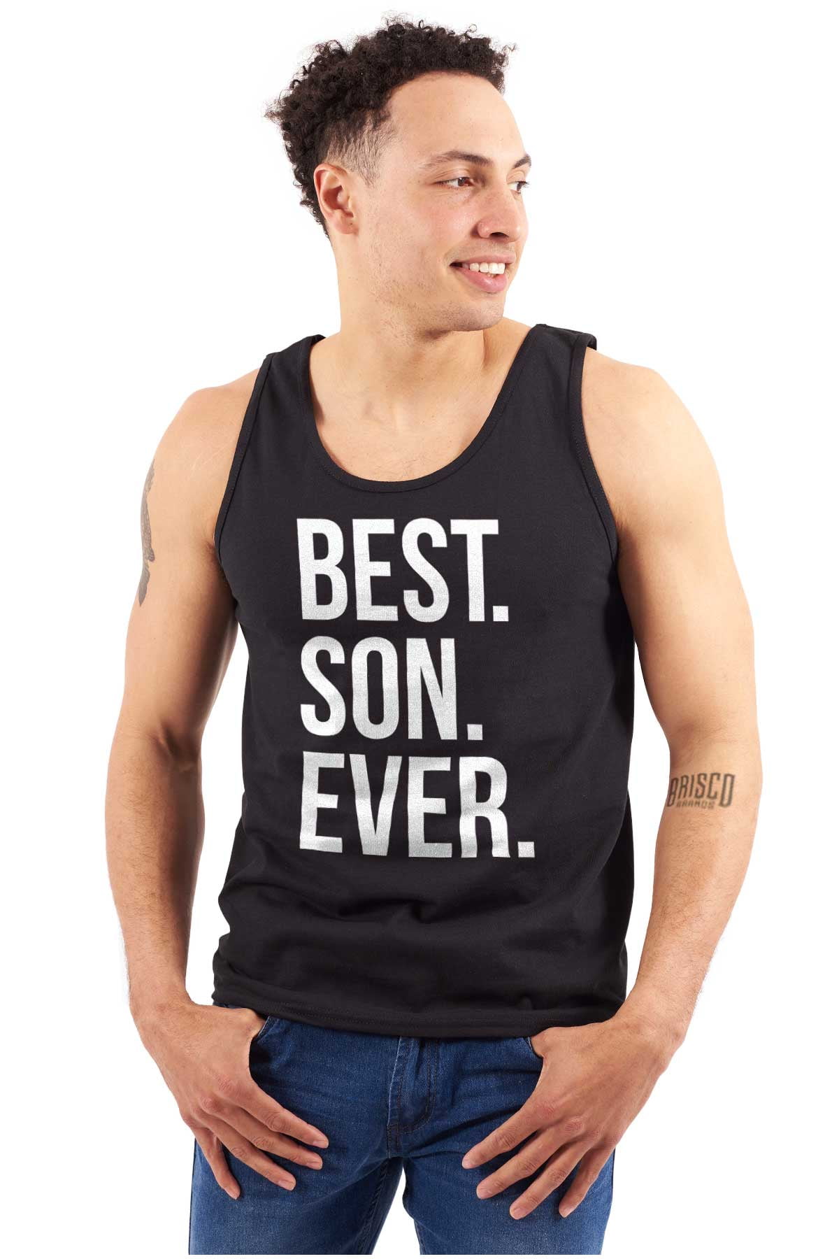 Best Son Ever Relatives Family Tank Top Sleeveless Tee Men Brisco ...