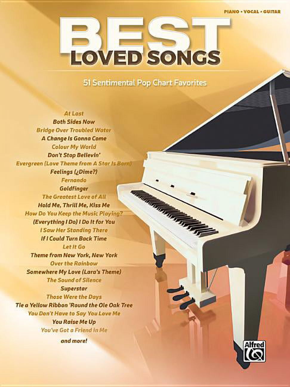 Best Songs Best Loved Songs: 51 Sentimental Pop Chart Favorites (Piano ...