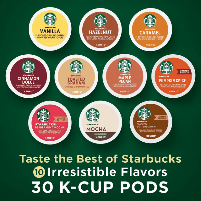 Best of Starbucks Flavored Coffee K-Cup Variety Pack - Vanilla ...
