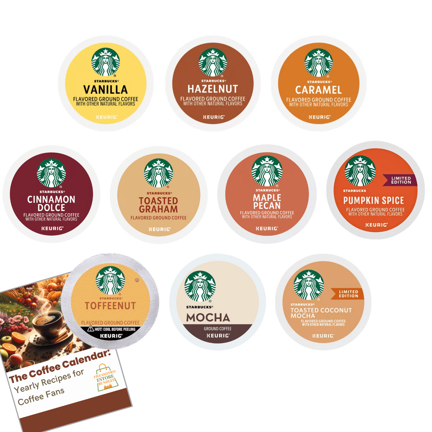 Best of Starbucks Flavored Coffee K-Cup Variety Pack - Vanilla ...