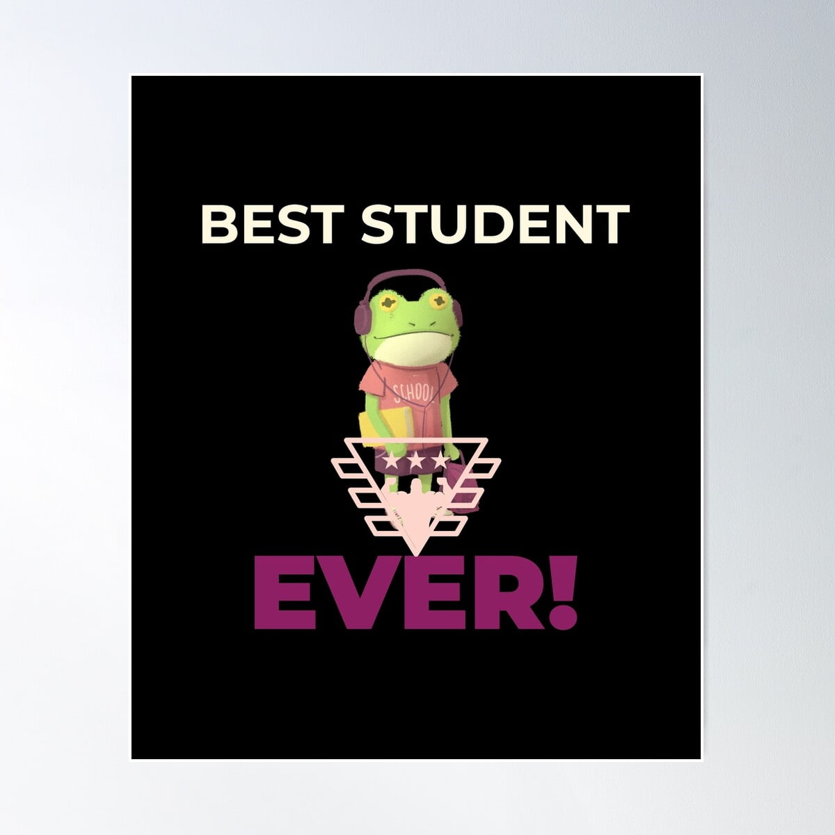 Best Student Ever Poster Wall Art, Modern Wall Decor For Living Room ...