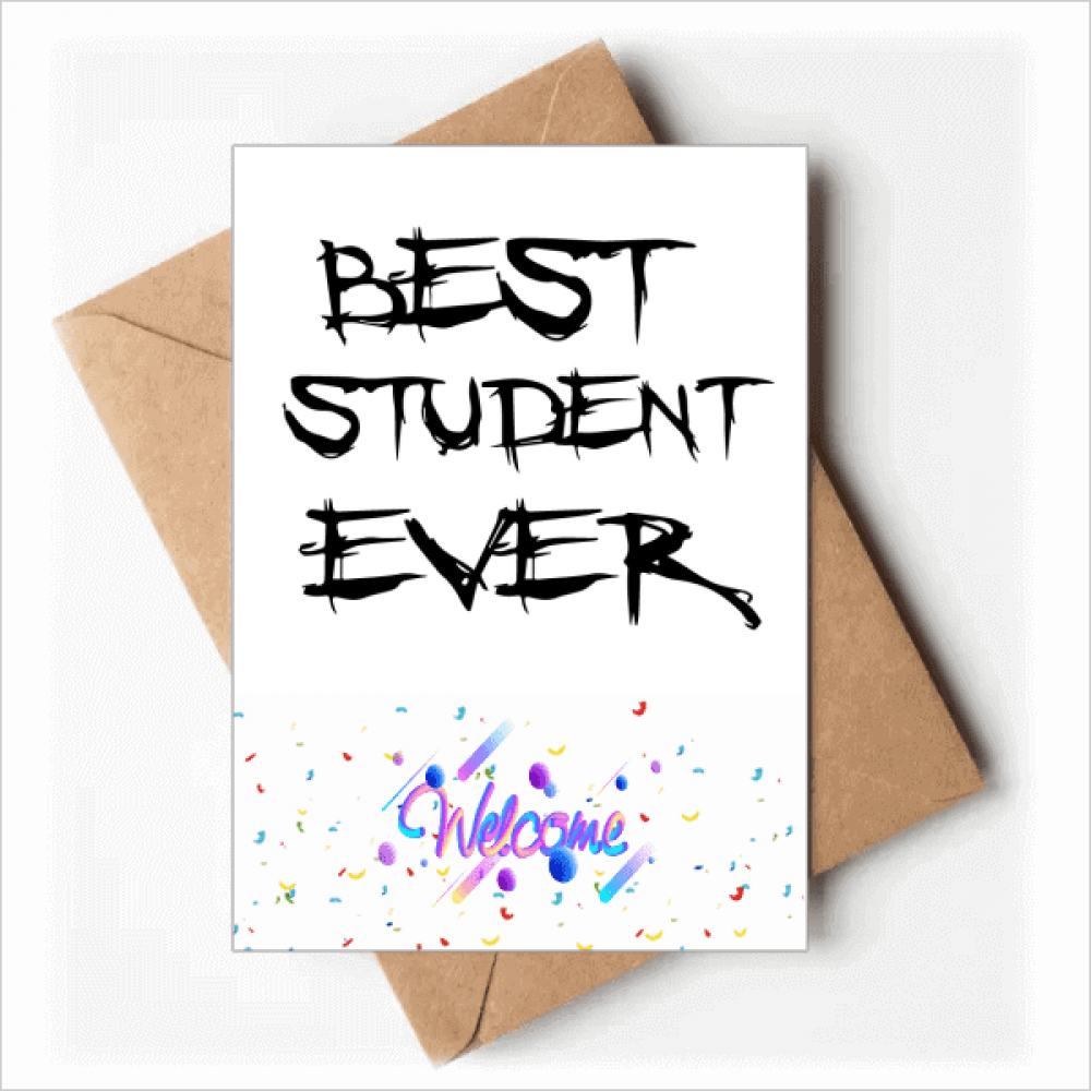 Best Student Ever Teacher Quote Welcome Back Greeting Cards Envelopes ...